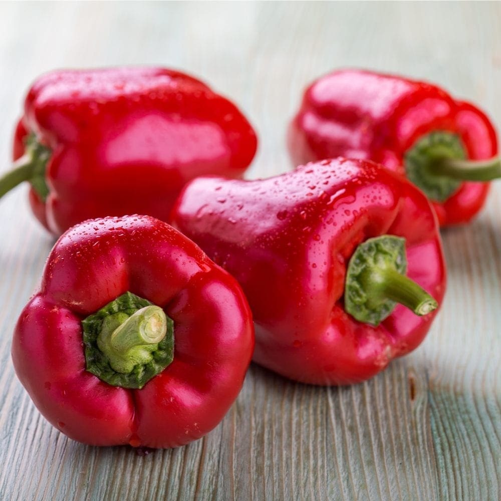 CAPSICUM RED LARGE 4 PACK TRAY - Zone Fresh