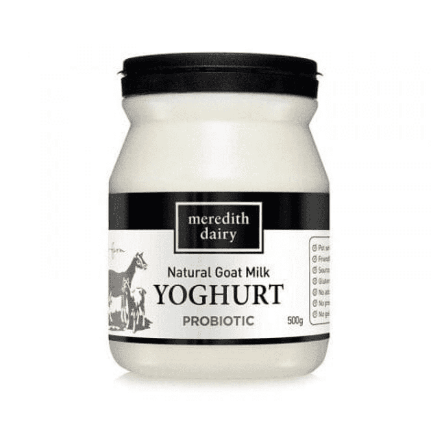 MEREDITH GOAT YOGHURT PROBIOTIC BLACK LABEL - Zone Fresh